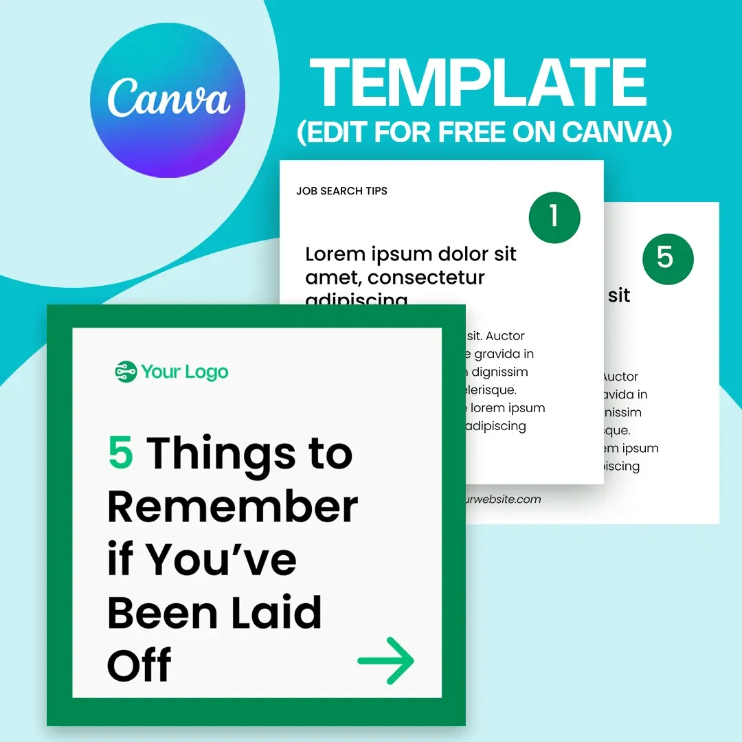 5 Tips Carousel Canva Flyer Template